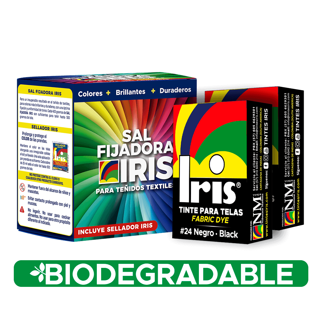 Kit dúo de colores vivos | Tintes Iris - Tintes y anilinas para telas ...